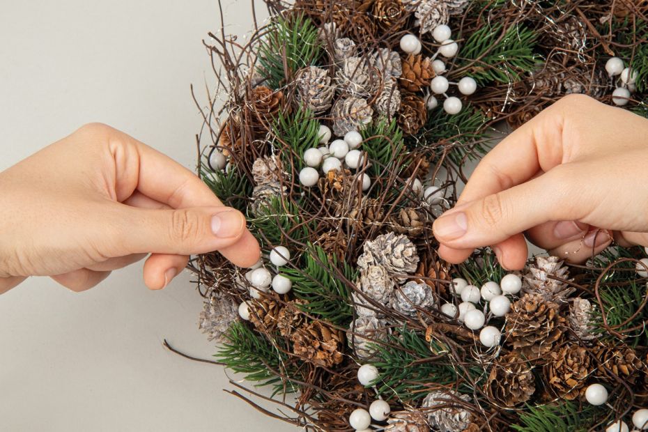 Schönen Winterkranz basteln mit JUMBO