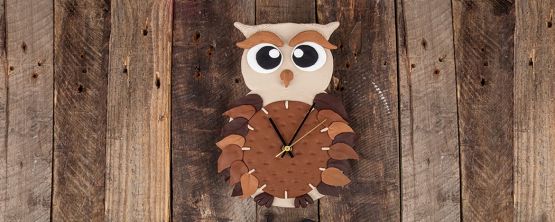 Créer une horloge hibou en pâte Fimo avec JUMBO