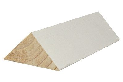 Listello triangolare bianco, 20x20 mm, 1 m acquistare da JUMBO
