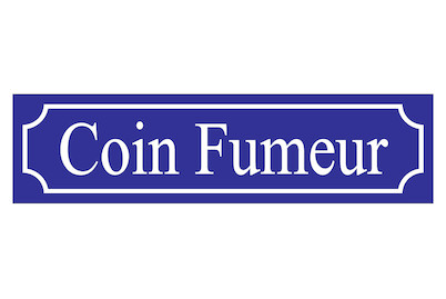 Münder Email Plaque Coin Fumeur | 0.5 × 30 × 8 cm Acheter chez JUMBO
