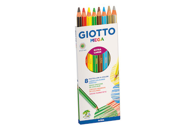 Giotto Crayons de couleur Mega 8 pièces Acheter chez JUMBO