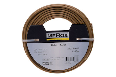 Kabel TDLF 2x0.75mm2 10m braun kaufen bei JUMBO