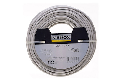 Kabel TDLF 2x0.75mm2 25m weiss kaufen bei JUMBO