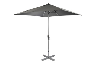 Suncomfort Parasol avec barre cenrale Shell Turn Gris Pierre | 2.5 × 2 ...