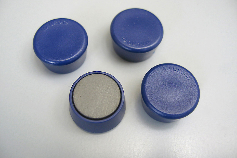 Haftmagnet Blau | ⌀ 16 mm | 4 Stück kaufen bei JUMBO