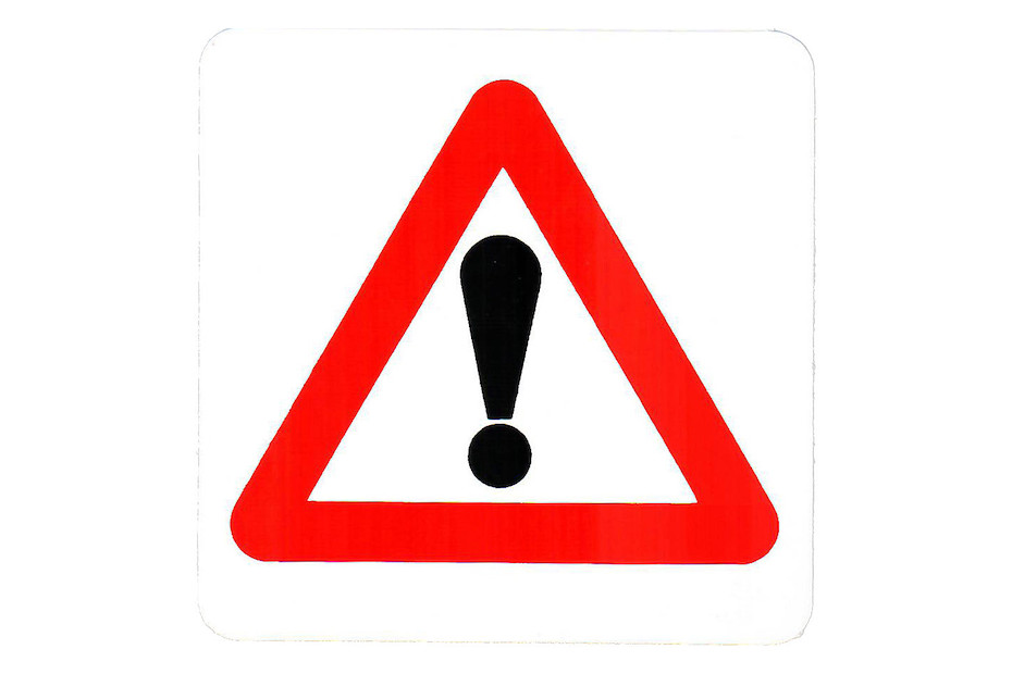 Schild Achtung Gefahr | 7.5 × 7.5 cm kaufen bei JUMBO