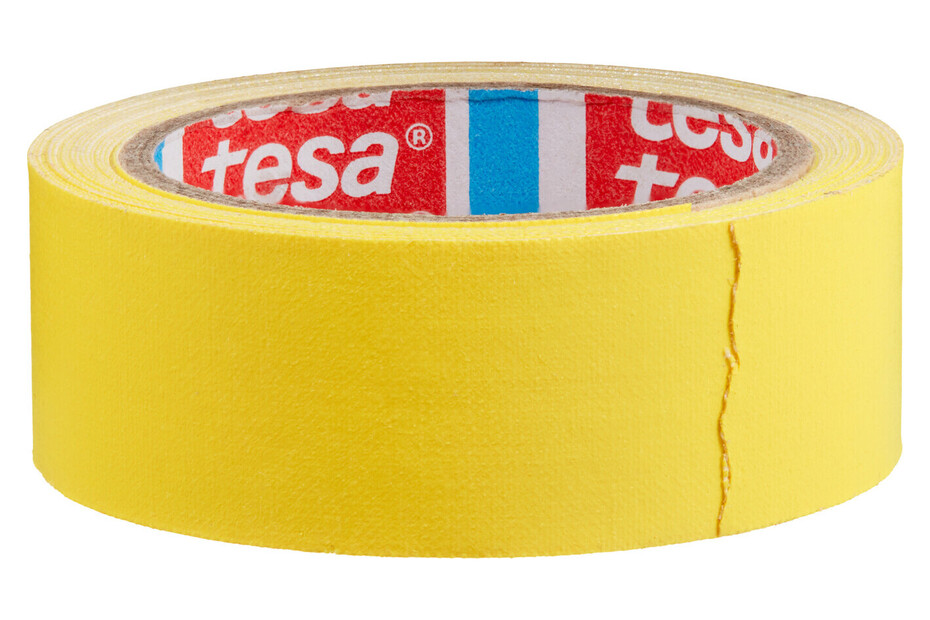 Tesa Extra Power Perfect Ruban Adhésif Tissu Jaune | 2.75 m × 19 mm ...
