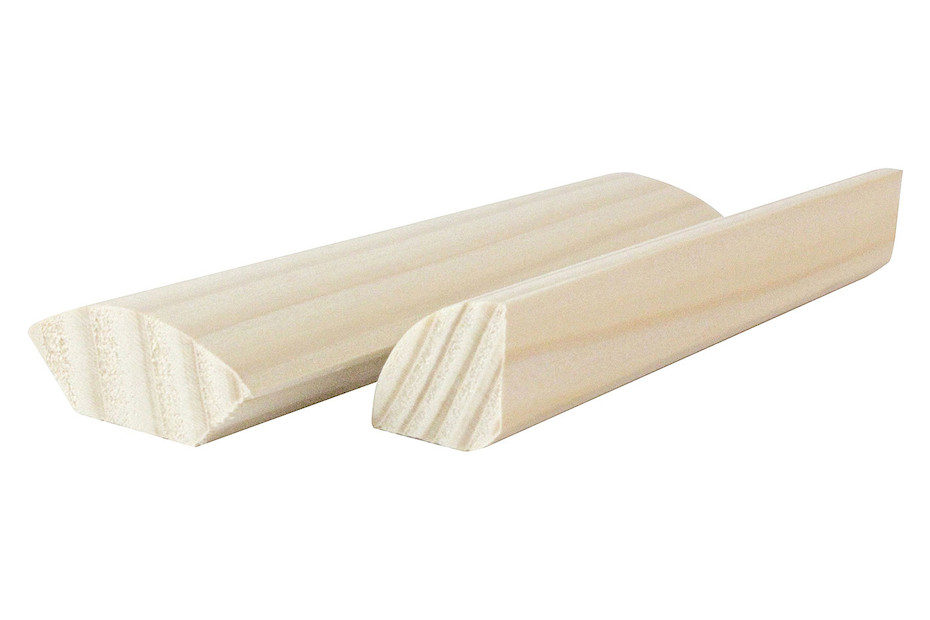 Listello a quarto di tondo in legno di abete rosso Oecoplan, 8x8 mm, 1 ...