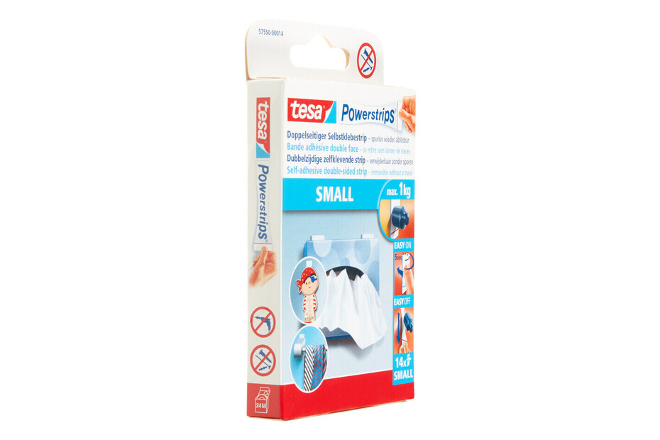 Strisce biadesive tesa Powerstrips® Small – Forte tenuta (fino a 1 kg ...