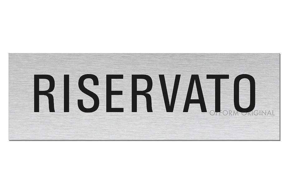 Alu-Schild Riservato | 25 × 8 cm kaufen bei JUMBO