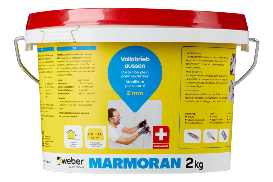 Marmoran Vollabrieb Aussen Weiss | 2 kg kaufen bei JUMBO
