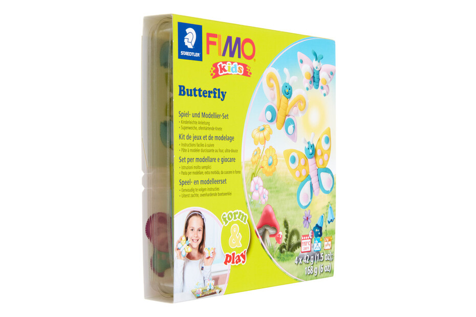 Fimo Kids Form & Play Schmetterling mit 4 Blöcken | 42 g kaufen bei JUMBO