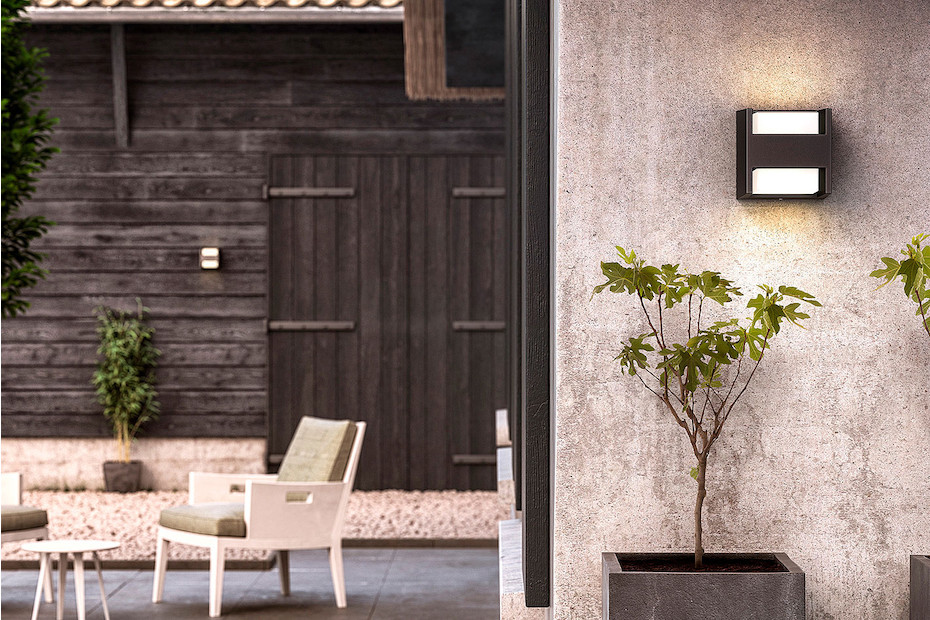 Philips Applique murale extérieure LED Arbour Aluminium | 13 × 12,7 × ...