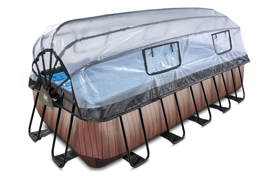 Exit Piscine à Structure en Bois | 5.4 × 2.5 × 1.22 m | 13.5 m³ Acheter ...