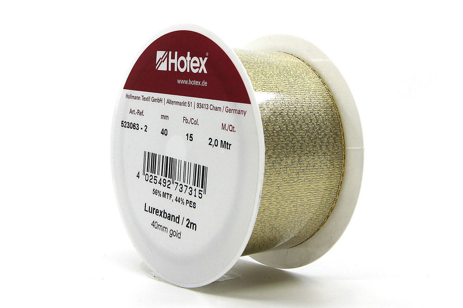 Hotex Lurexband Sonnengelb-Gold kaufen bei JUMBO