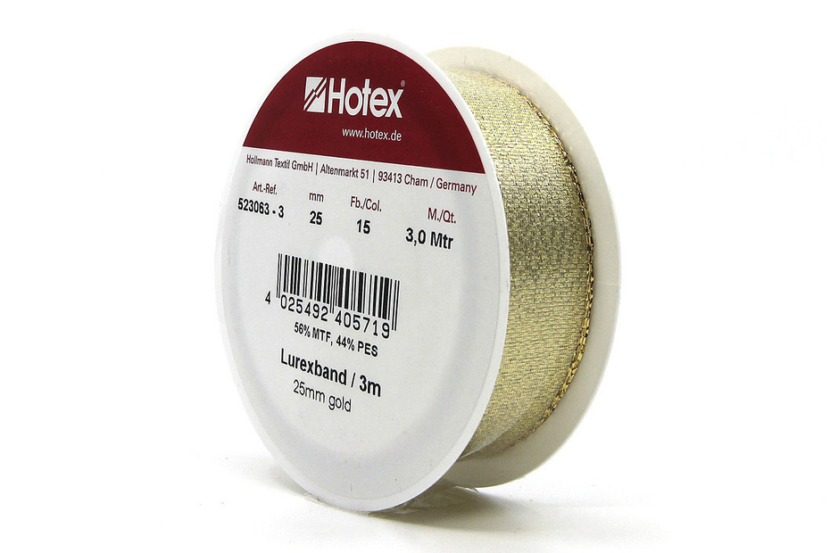 Hotex Lurexband Sonnengelb-Gold kaufen bei JUMBO