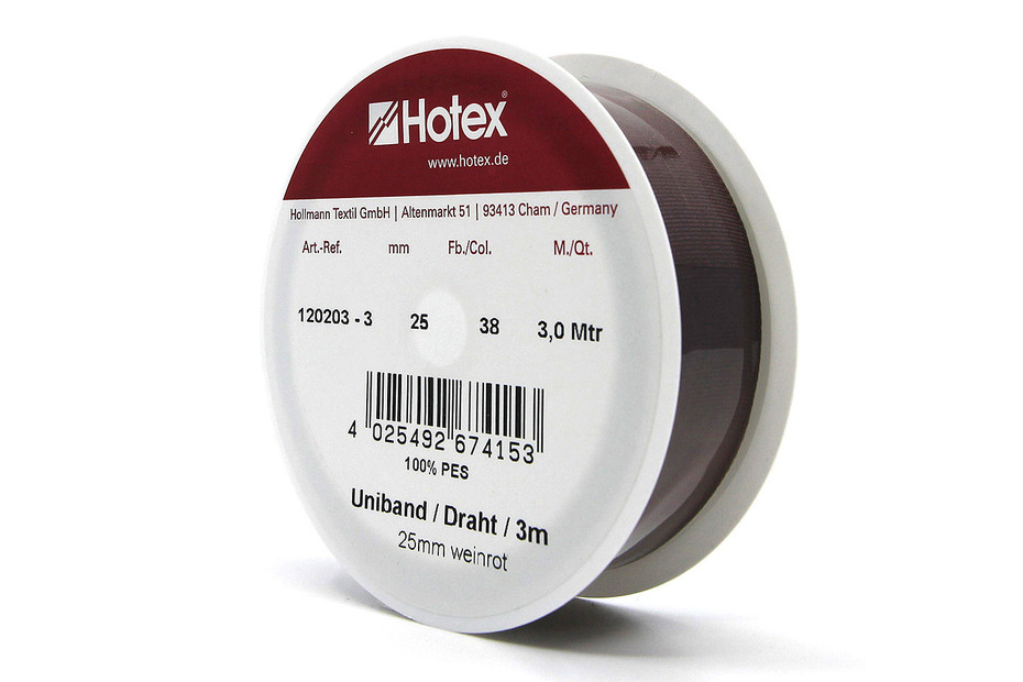Hotex Uniband mit Draht Weinrot kaufen bei JUMBO