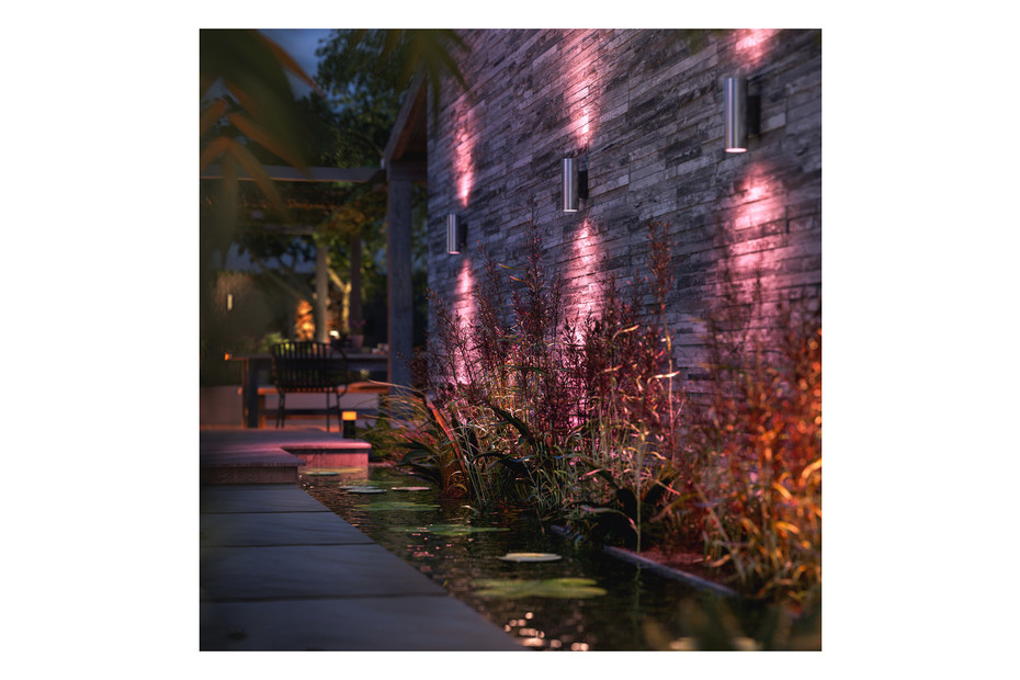 Philips Hue Applique murale LED Appear en acier inoxydable | 29.5 × 11. ...