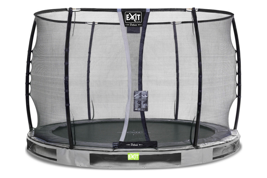 EXIT Trampolin Elegant Ground Premium 305 cm mit Sicherheitsnetz Deluxe ...