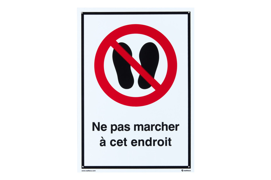 Panneau-ne pas marcher a cet endroit Acheter chez JUMBO
