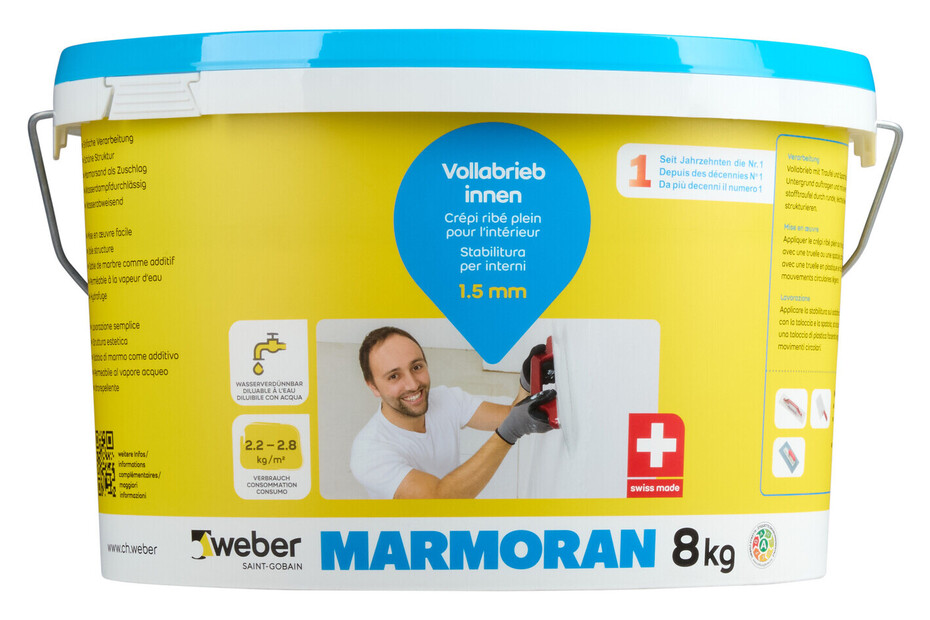 Marmoran Enduit complet intérieur | 1.5 mm | 8 kg Acheter chez JUMBO