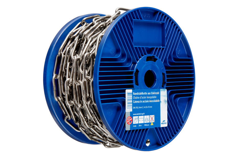 Inox-Rundstahlkettef Din 5685 Edelstahl kaufen bei JUMBO