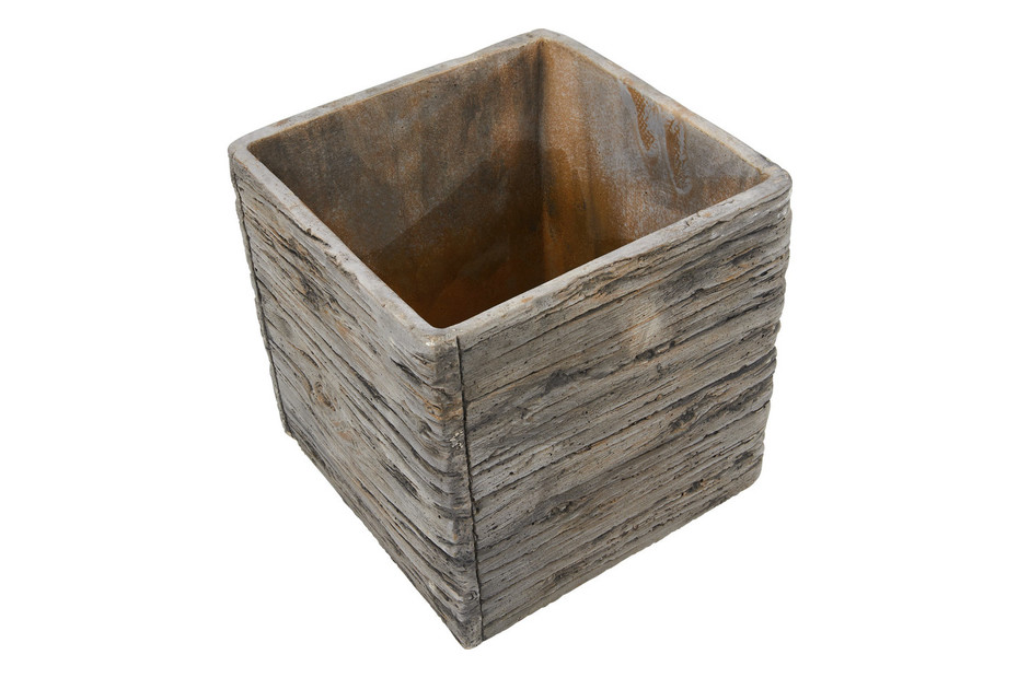 Gartec Pot de Fleurs en Aspect Bois | 18 × 18 × 18 cm Acheter chez JUMBO