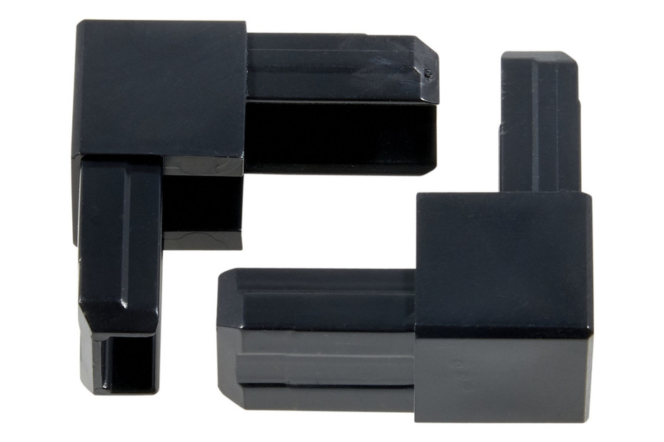 Eckverbinder Universalprofile Schwarz | 4 Stück kaufen bei JUMBO