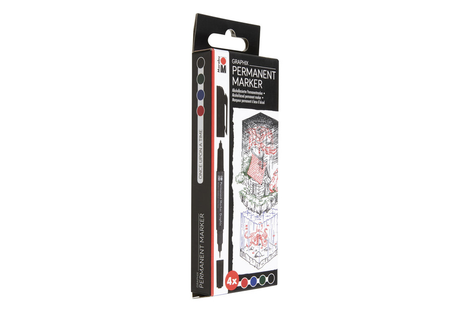 Marabu Permanent Marker Graphix Set | 4 Stück kaufen bei JUMBO