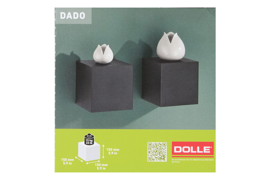 Regalwürfel Shelf Dado in Schwarz | 15 × 15 × 15 cm | max. 8 kg kaufen ...