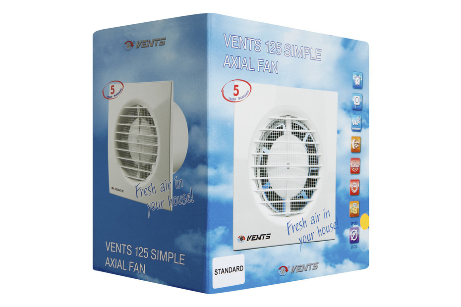 Wandventilator Simple 120 Weiss kaufen bei JUMBO