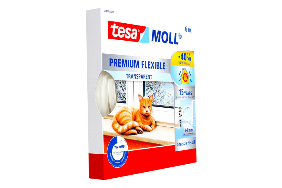 Tesamoll Superflex Dichtungsband Trans­pa­rent | 6 m | 9 mm kaufen bei ...