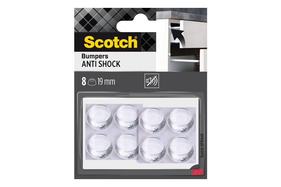 3M Scotch Tampons Élastiques Transparent | 19 mm | 8 Pièces Acheter ...
